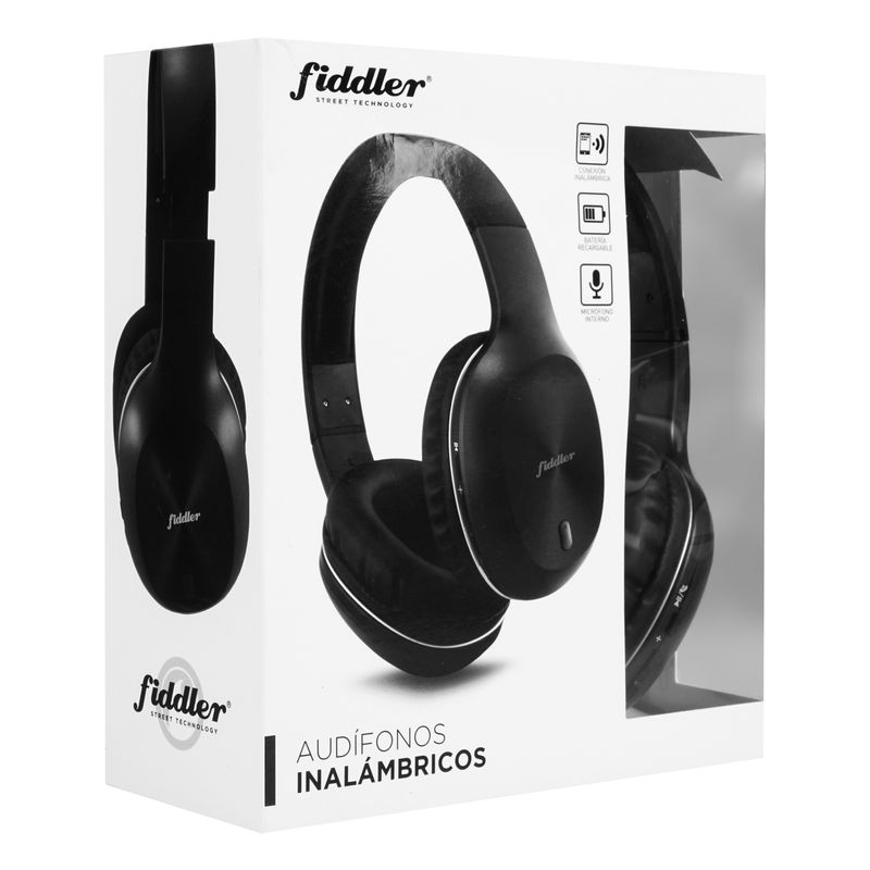 Audífonos Bluetooth On-Ear Fiddler con Manos Libres Negro